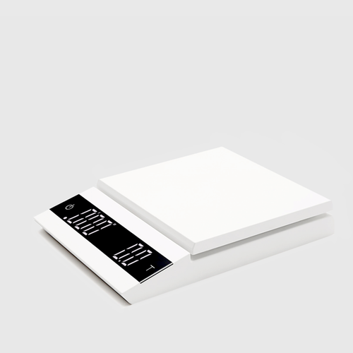 Felicita Parallel Coffee Scale in White at Doppio Coffee Ltd.