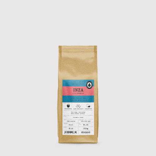 Colombia Inza Single Origin Coffee Beans in 250g Bag Size at Doppio ...