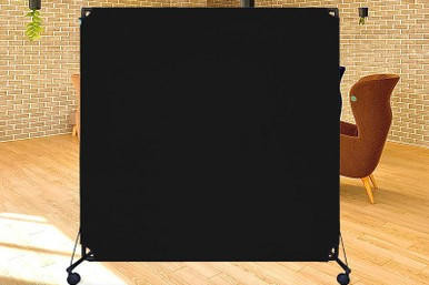 VP6 Rolling Room Partition – Canvas Privacy Wall | Versare