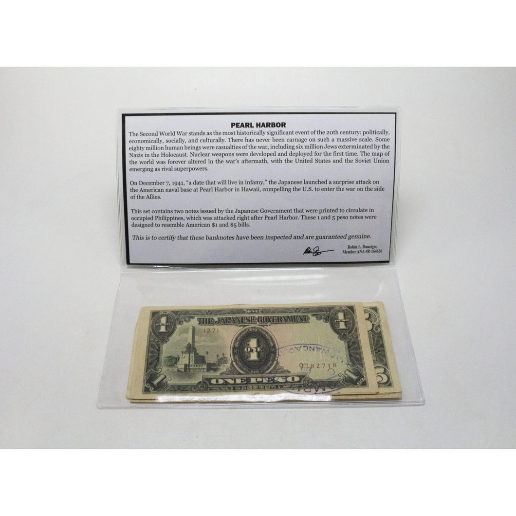 Pearl Harbor: Two Japanese Occupation Notes (Billfold)