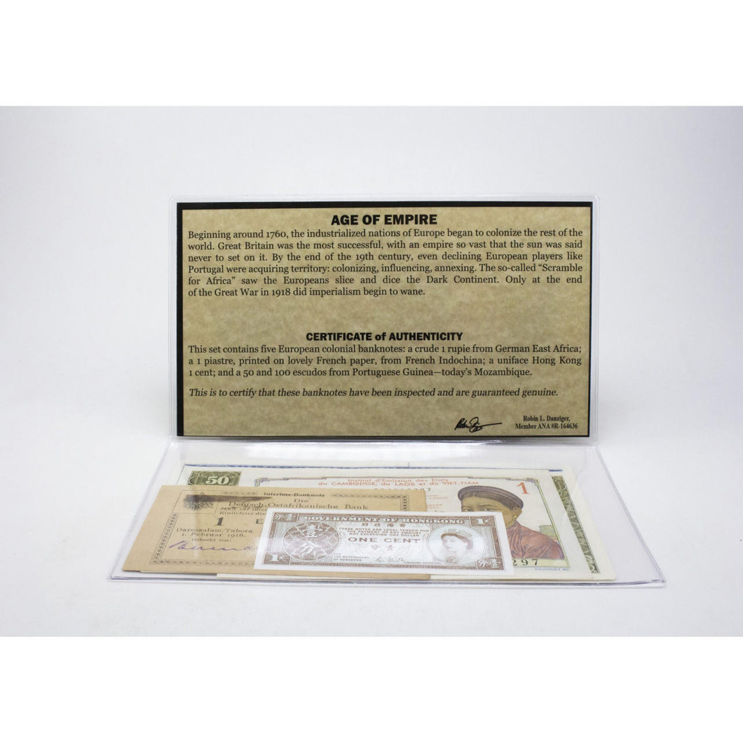 Age of Empire: Five European Colonial Banknotes (Billfold)