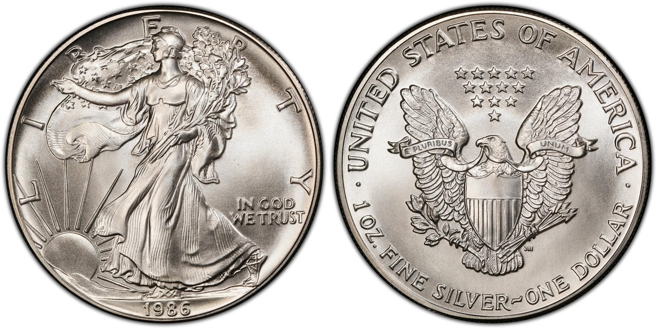 Buy 1986-2020 Complete Silver Eagle Set Brilliant Uncirculated - Dansco ...
