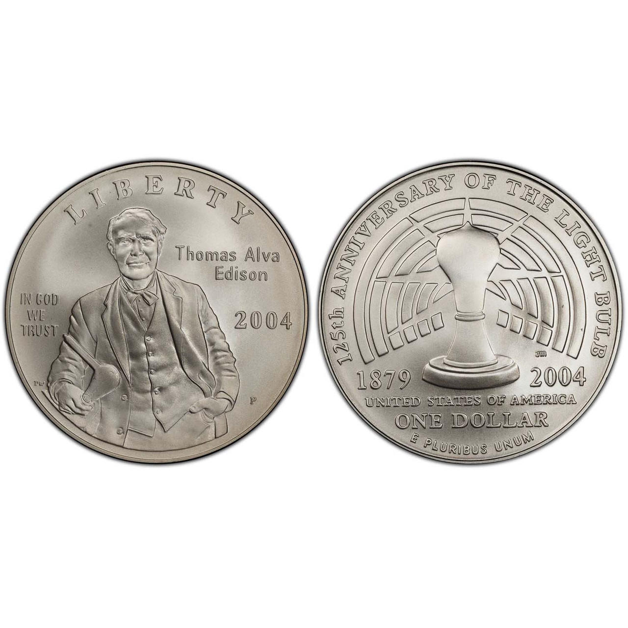 Buy 2004 Thomas Edison Dollar Brilliant Uncirculated online at Bullion ...