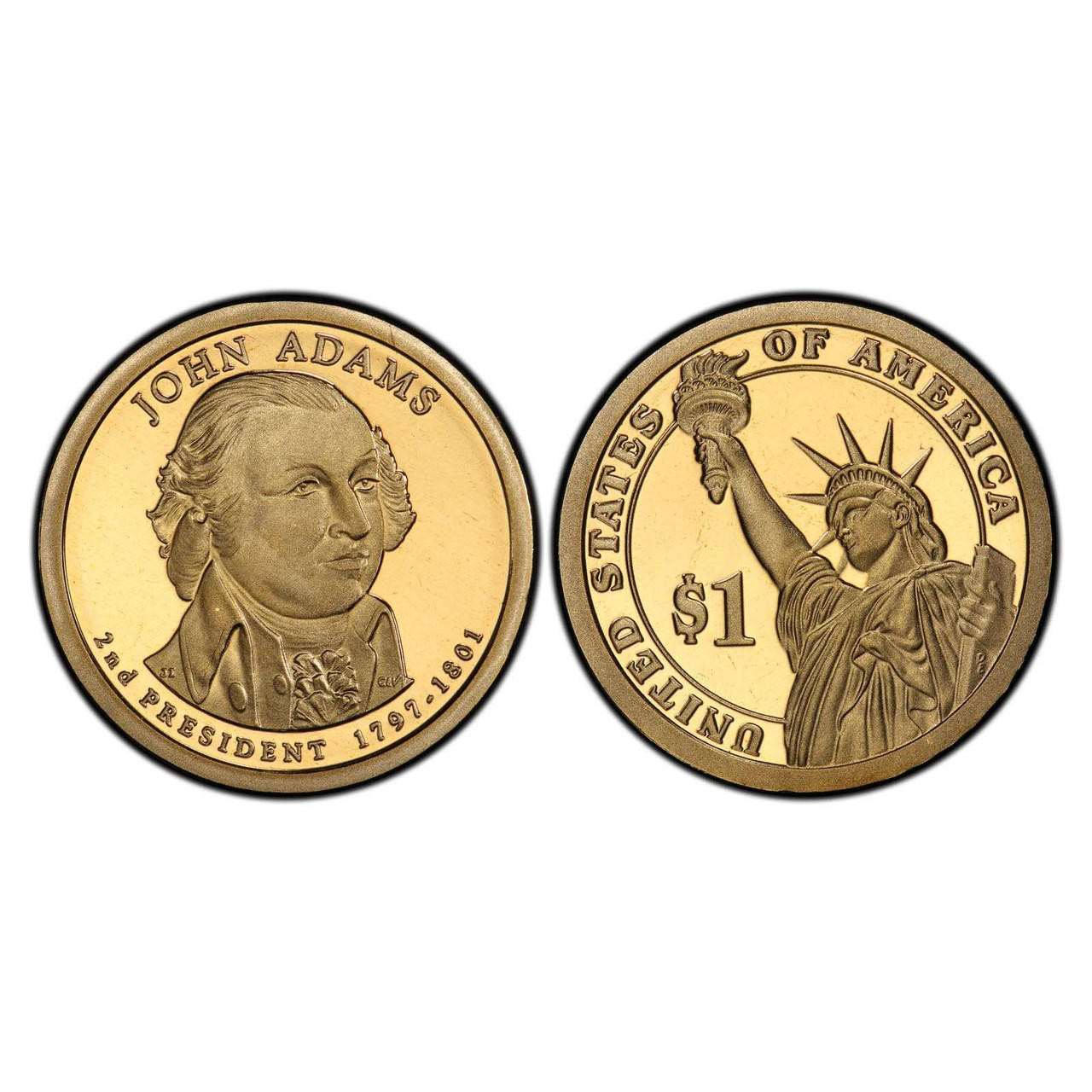 Buy 2007-S John Adams Presidential Dollar - Proof online.