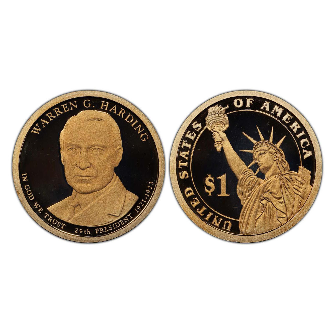 Buy 2014-S Warren G. Harding Presidential Dollar - Proof online.
