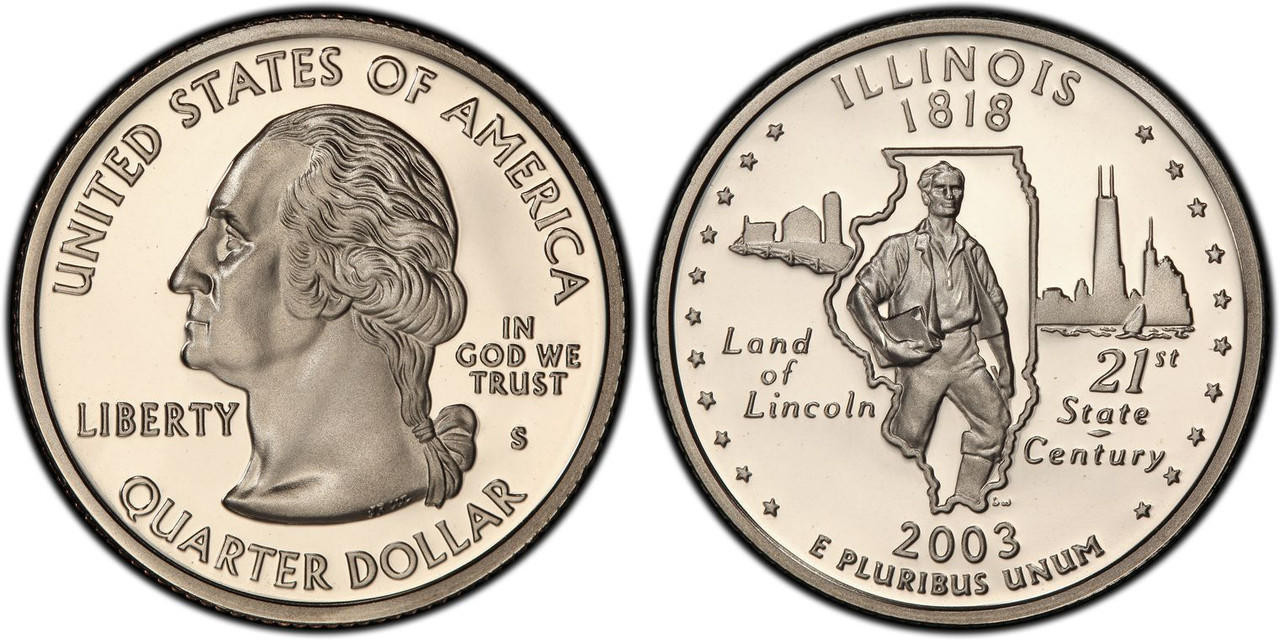 Buy 2003-S Illinois State Quarter Choice Proof Online