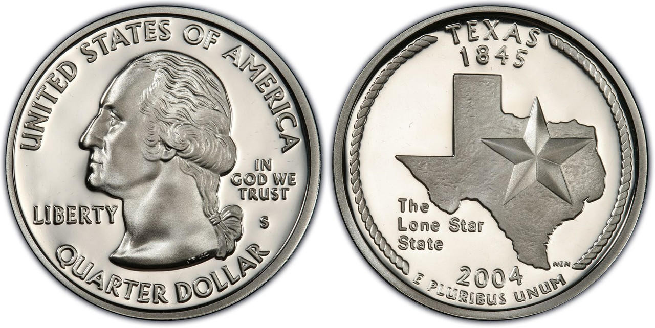 Buy 2004-S Texas State Quarter Choice Proof 90% Silver Online