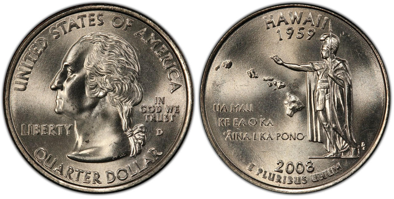 Buy 2008-D Hawaii State Quarter BU Online