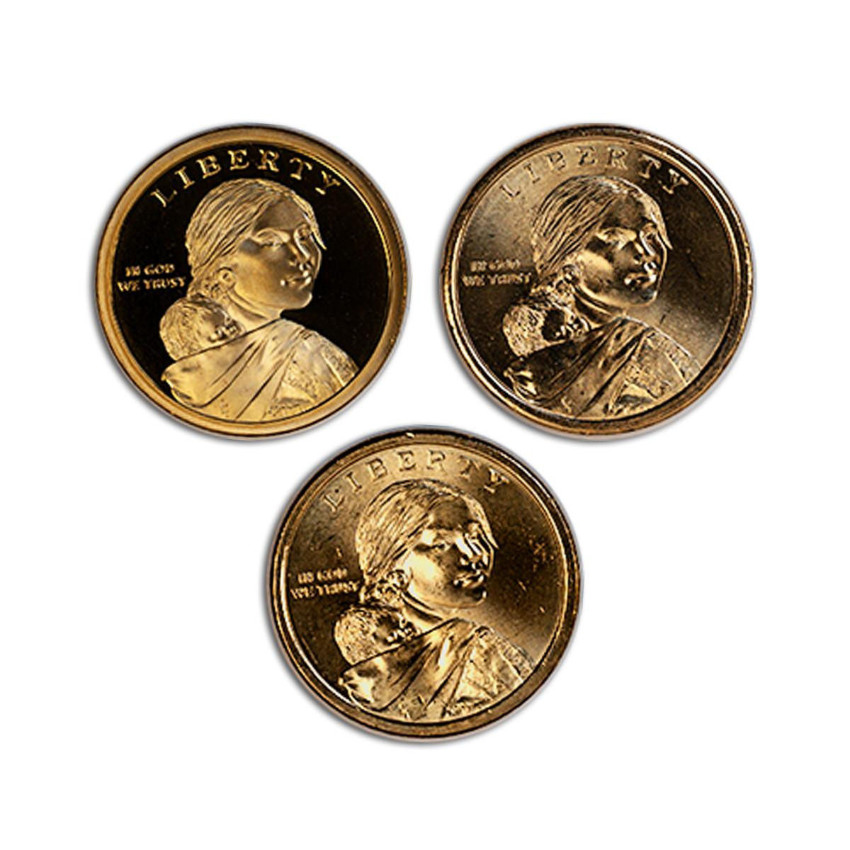Buy 2009 Native American Dollar Sacagawea Coin Set - P, D,S Online