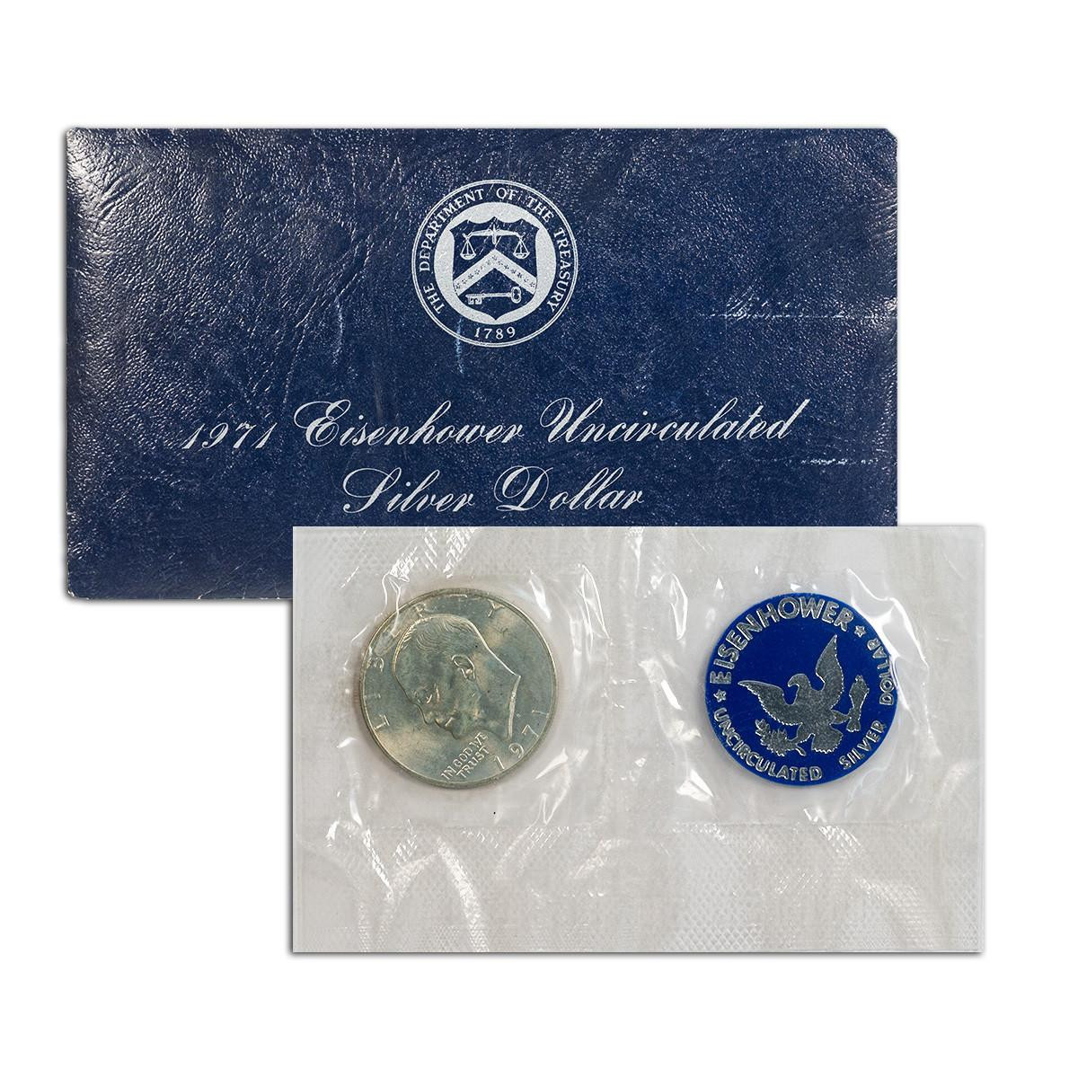 1971 Silver Eisenhower - "Blue Ike Dollar" GEM Uncirculated