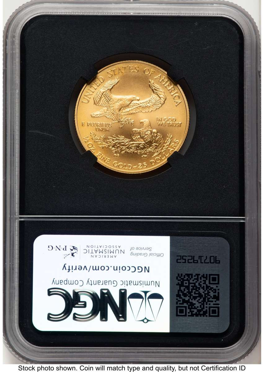 2008-W $25 Burnished 1/2 oz American Gold Eagle Coin NGC MS70 | Rare ...