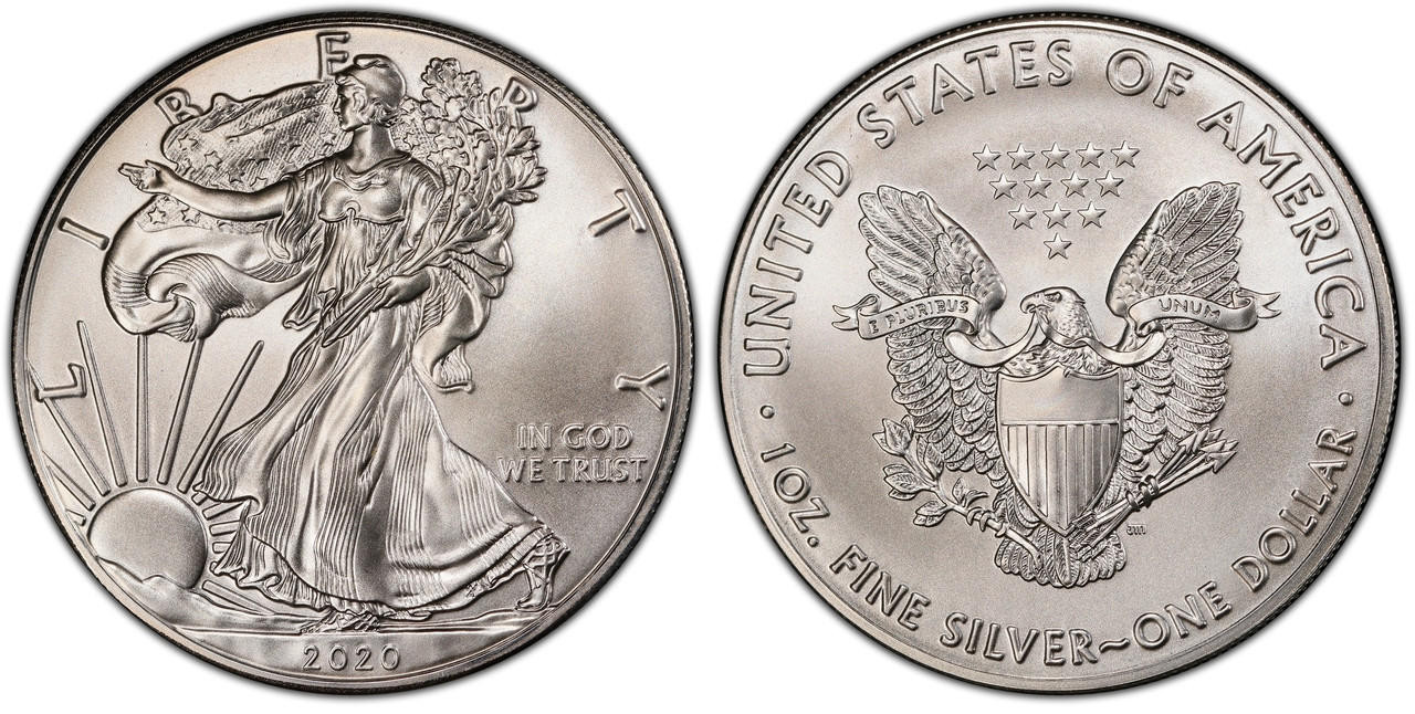 Buy 1986-2020 Complete Silver Eagle Set Brilliant Uncirculated - Dansco ...