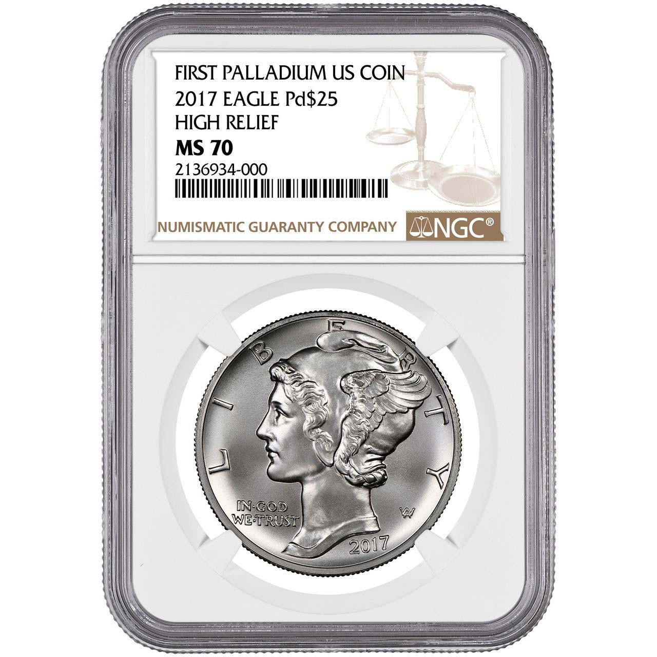 Modern Rare Coins - Palladium Eagles - Bullion Shark