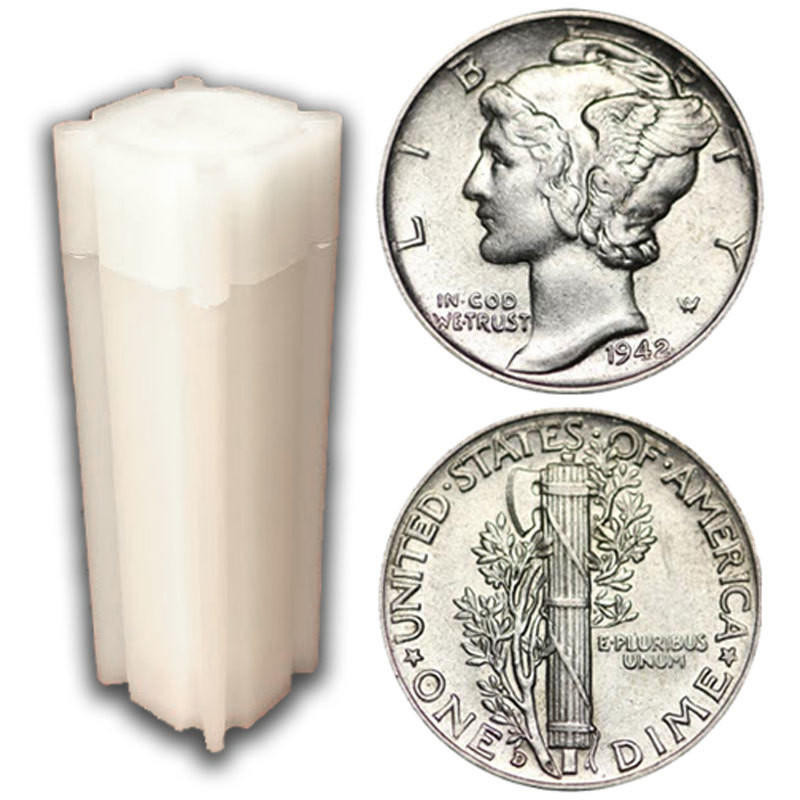 Buy 90% Silver Mercury Dime Roll Online