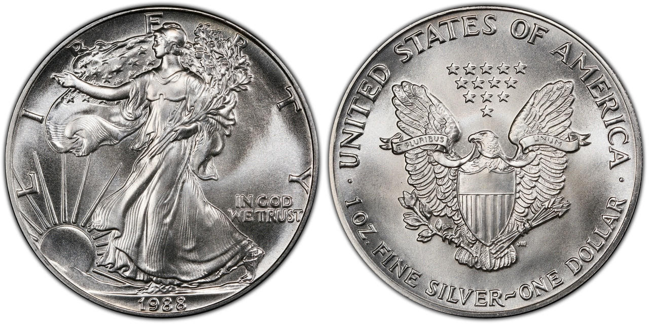 1988 Silver Eagle Brilliant Uncirculated