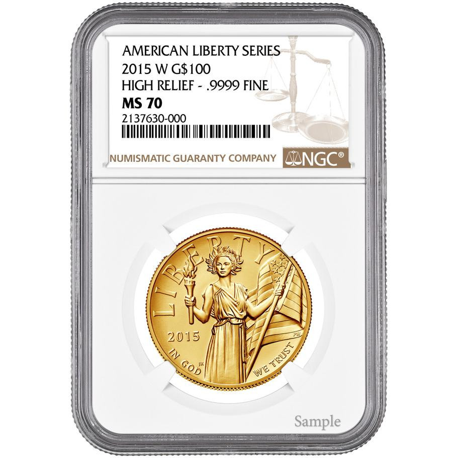 2021 $100 American Liberty High Relief Gold Coin (1oz)