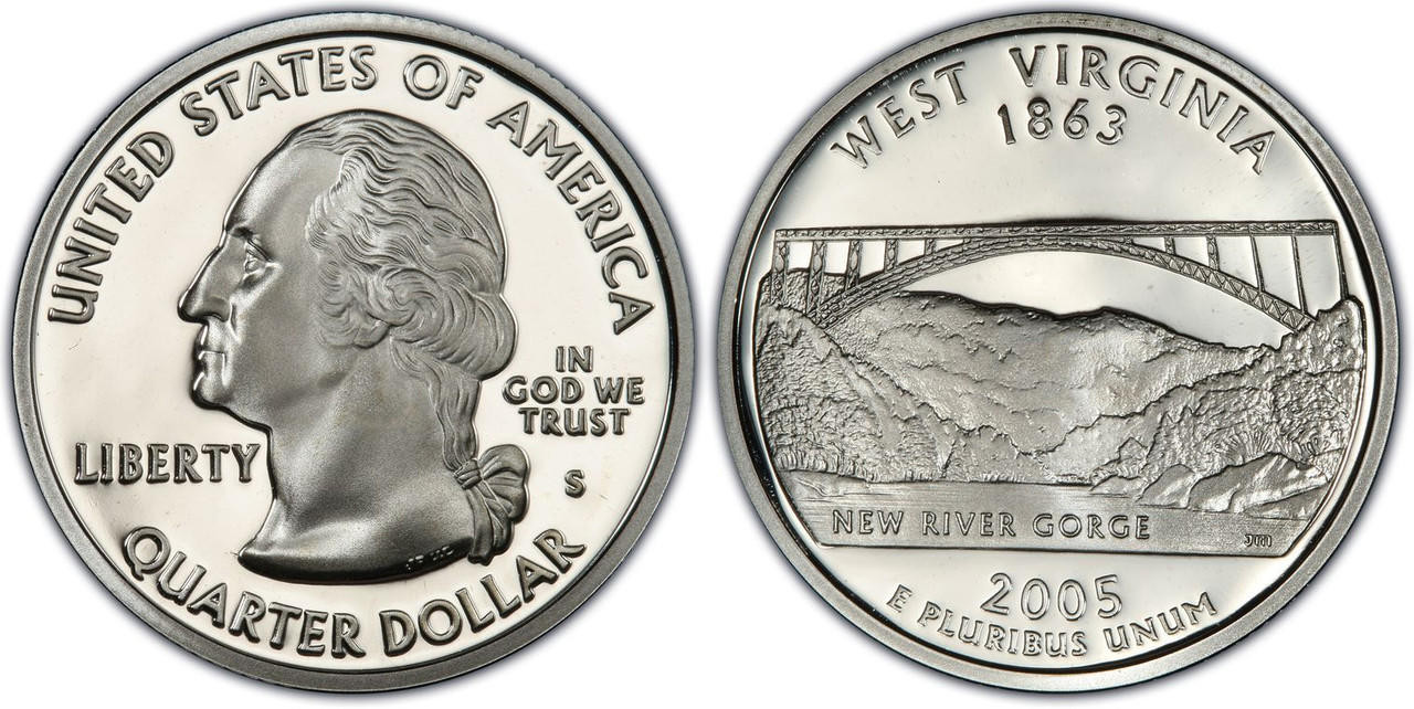 Buy 2005-S West Virginia State Quarter Choice Proof Online