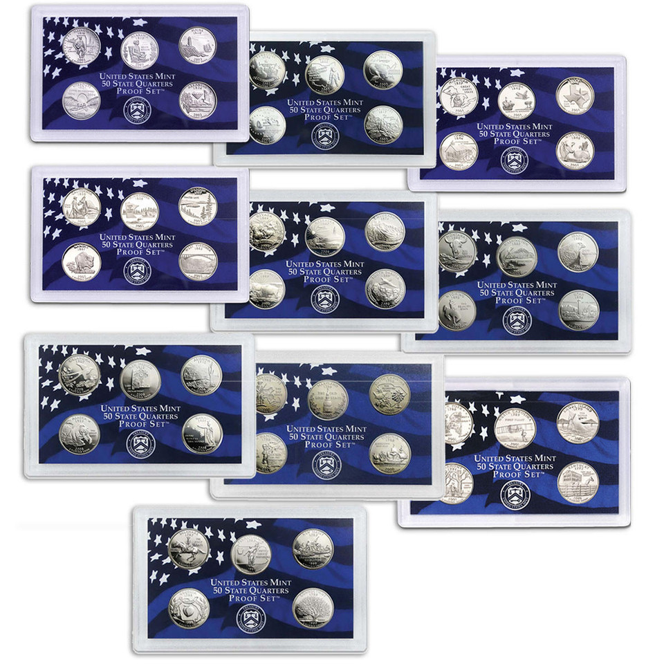 Buy 1999-2008 Proof State Quarters Online - State Quarter Set