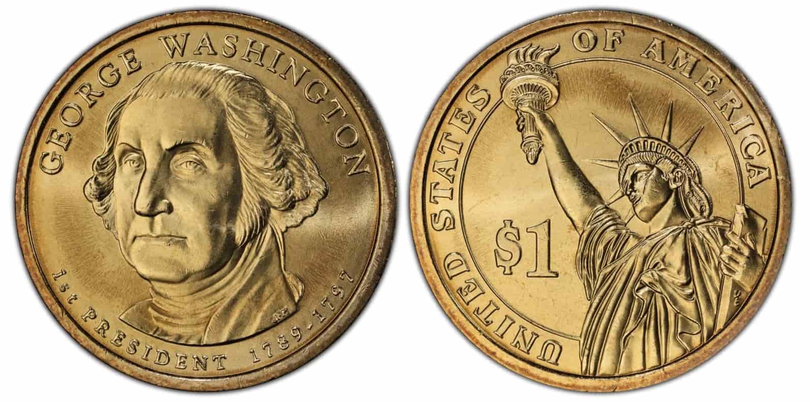 George Washington $1 Gold Dollar Coin Value - Bullion Shark