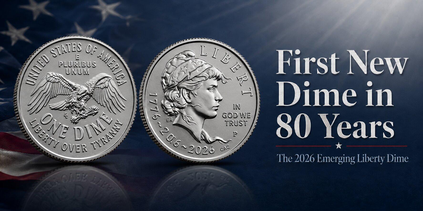 The First New Dime in 80 Years: The 2026 Emerging Liberty Dime ...