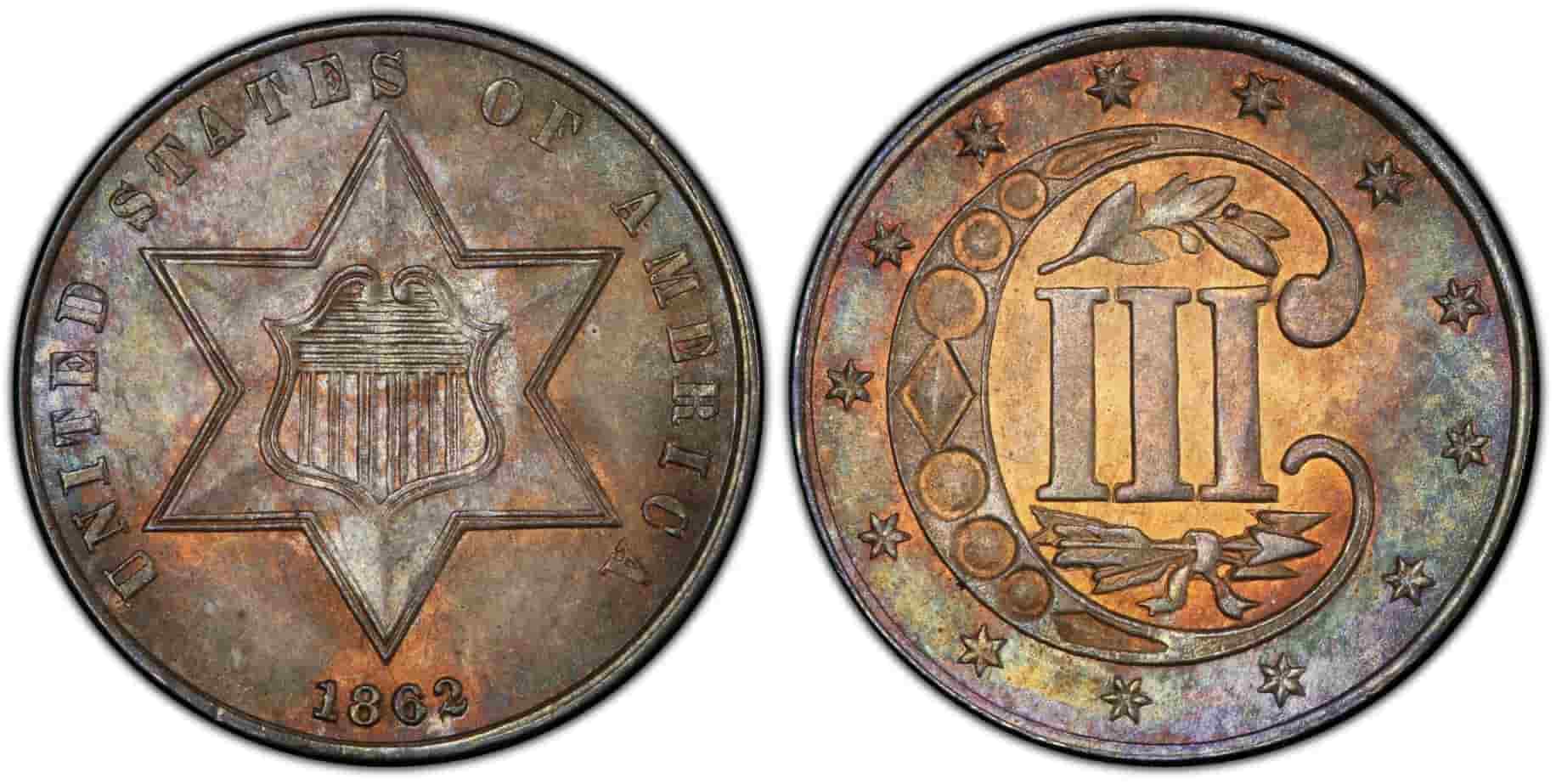 Trime - The only Three Cent Coin. Trime Values and History. - Bullion Shark