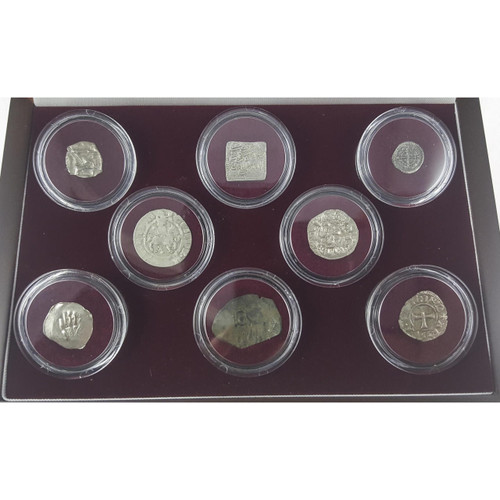 Middles Ages: 8 Silver Coins (Eight-Coin Box)