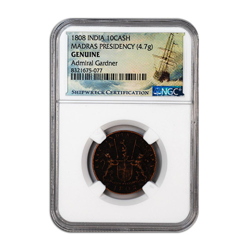 Buy Admiral Gardner (1808) Shipwreck Treasure 10 Cash NGC in History ...
