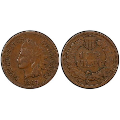 1867 Indian Head Penny For Sale at Bullion Shark.