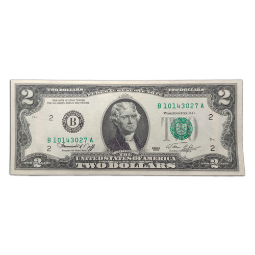 1976 $2 Federal Reserve Note Crisp-Choice Uncirculated - Declaration of ...