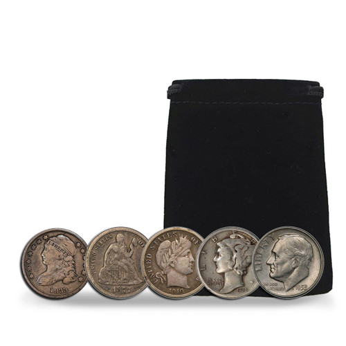 Complete Dime Collection - 5pc with Black Pouch
