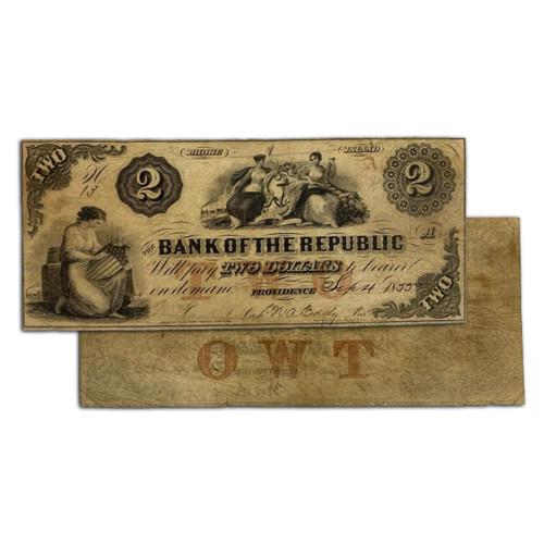 Buy Rhode Island Bank Hoard $2 Note Online - Buy Bank Note
