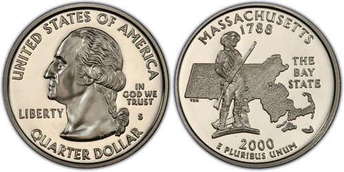 Buy 2000-S Massachusetts State Quarter Choice Proof Online