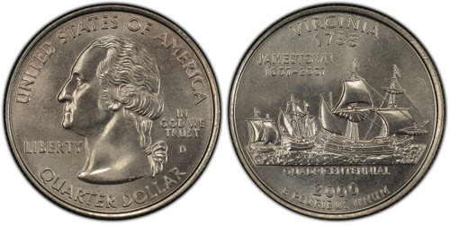 Buy 2000-D Virginia State Quarter BU Online