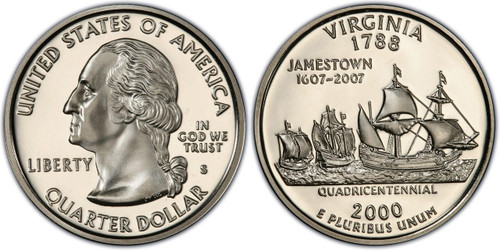 Buy 2000-S Virginia State Quarter Choice Proof Online