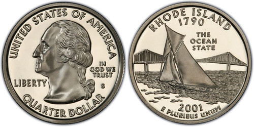 Buy 2001-S Rhode Island State Quarter Choice Proof Online