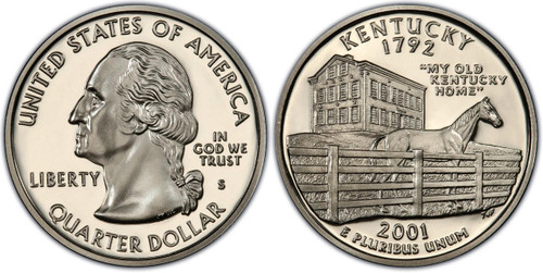 Buy 2001-S Kentucky State Quarter Choice Proof Online