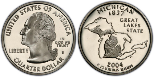 Buy 2004-S Michigan State Quarter Choice Proof Online