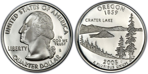 Buy 2005-S Oregon State Quarter Choice Proof 90% Silver Online