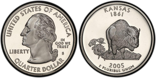 Buy 2005-S Kansas State Quarter Choice Proof 90% Silver Online