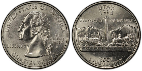 Buy 2007-D Utah State Quarter BU Online