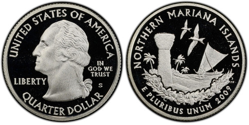 Buy 2009-S Northern Mariana Islands State Quarter Choice Proof 90% ...