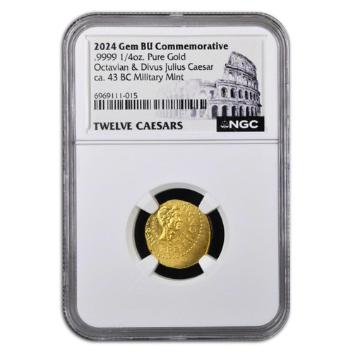 (2024) Julius Caesar & Octavian Gold Commemorative NGC Gem BU