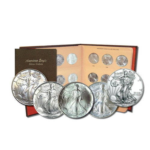Buy 1986-2020 Complete Silver Eagle Set Brilliant Uncirculated - Dansco ...