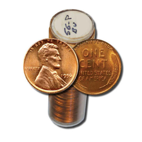 Wheat Penny Roll of 50 - Choice Uncirculated