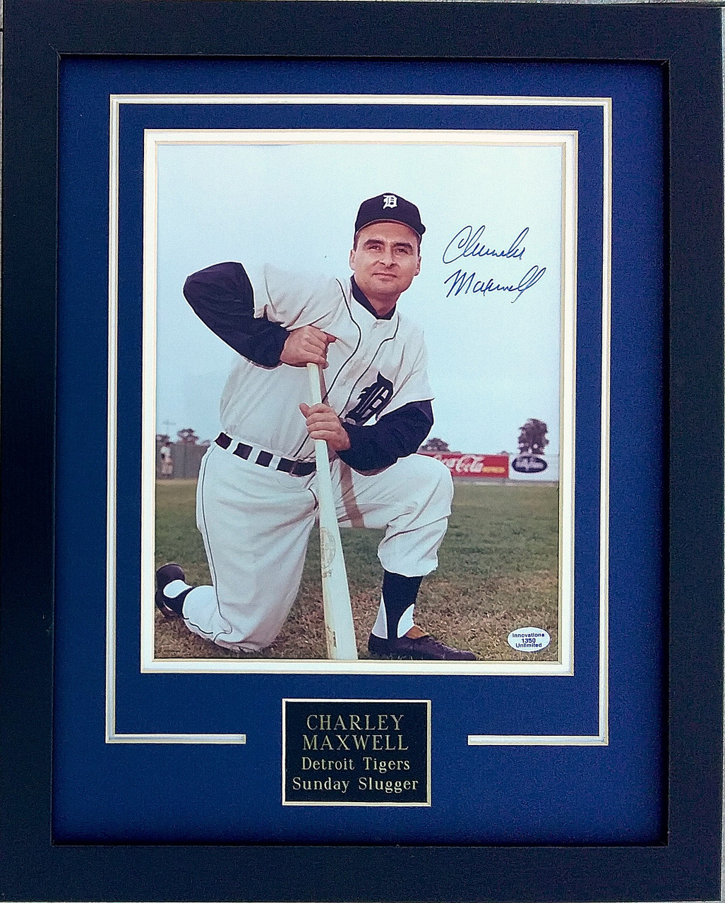 Charlie Maxwell Detroit Tigers Autographed 8x10 Photo Matted in a 13x16 ...