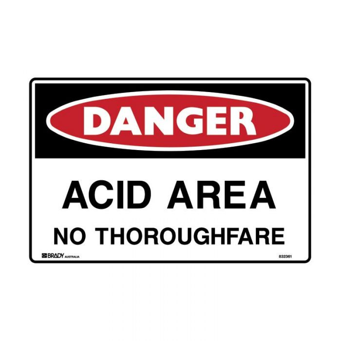Acid - Danger Signs - Express Safety