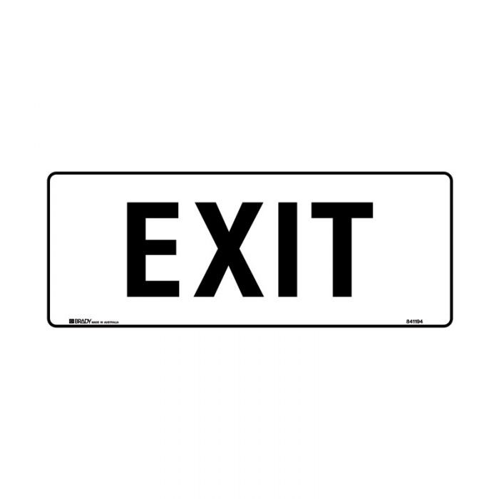Exit Black and White - Exit Signs - Express Safety