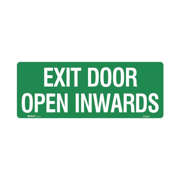 Exit Door Open Inwards - Exit Signs - Express Safety