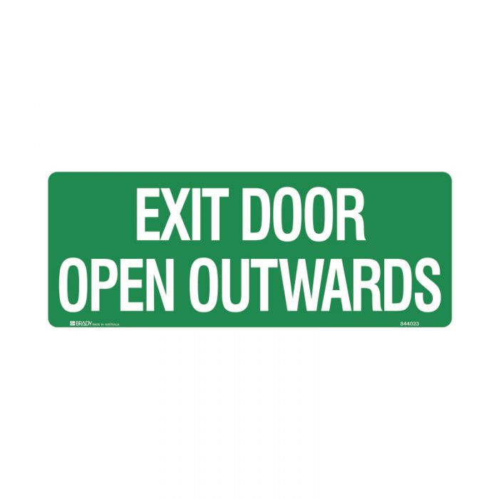 Exit Door Open Outwards - Exit Signs - Express Safety