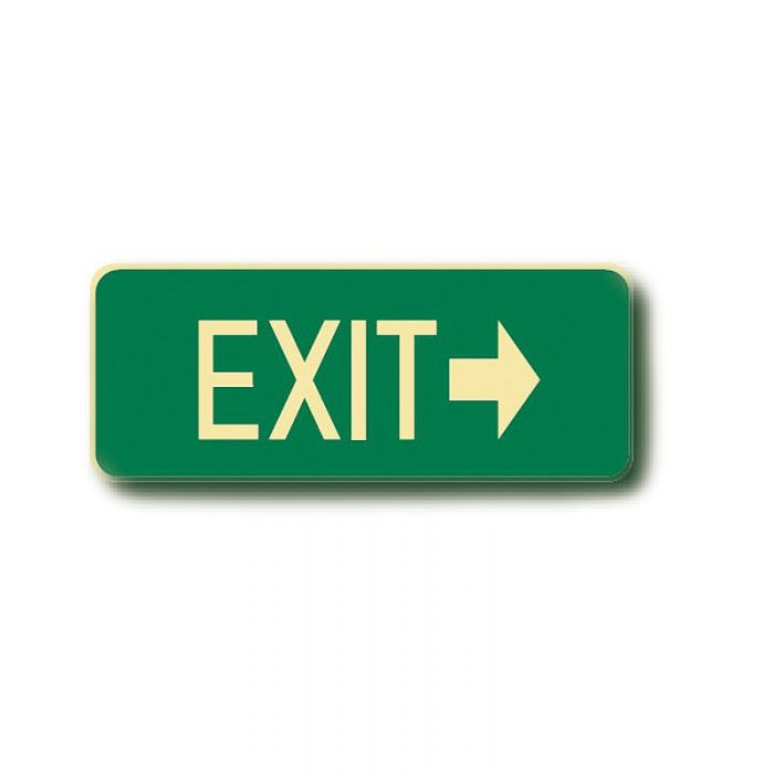 Exit With Right Arrow - Floor Signs - Express Safety